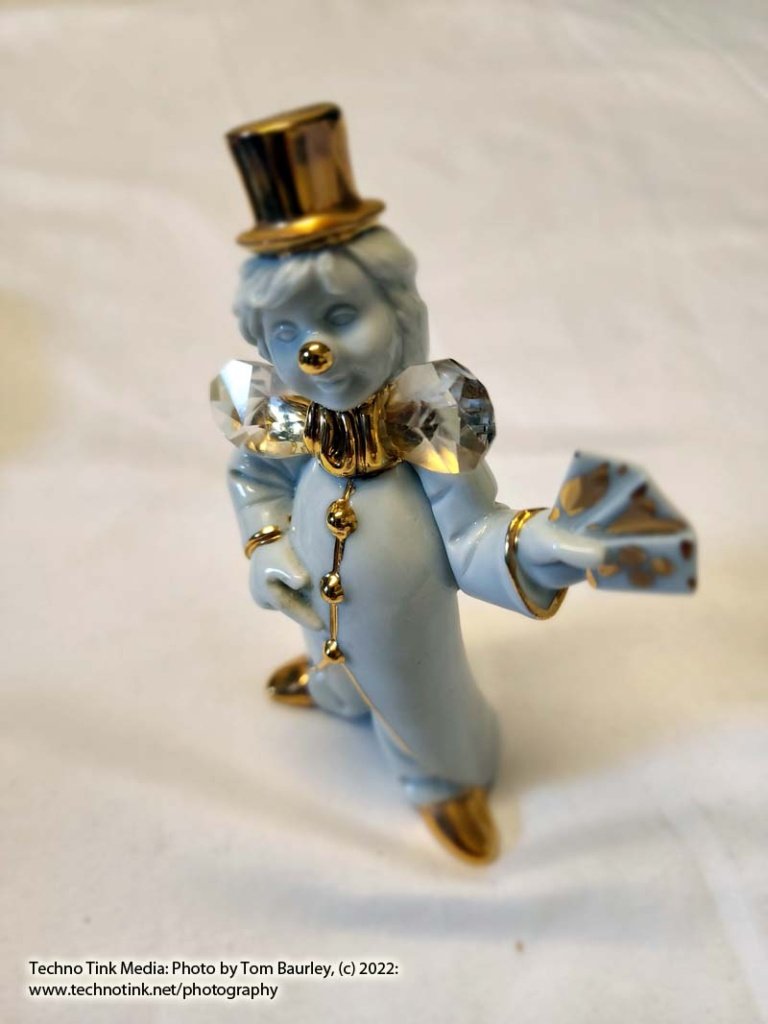 Vintage Capodimote Limoges Mime Clown Figurine, Glazed Ceramic ...